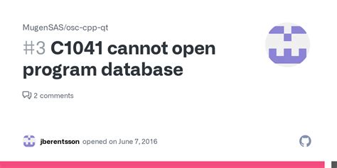 c1041 cannot open program database · issue 3 · mugensas osc cpp qt