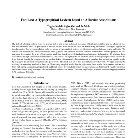 Fontlex A Typographical Lexicon Based On Affective Associations Acl Anthology