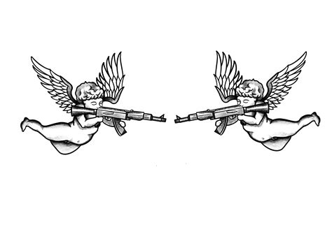 Pin De Emilie Ottmo En Tattoos Tatuajes De ángel Para Hombres Tatuaje De Cupido Tatuajes Gangsta