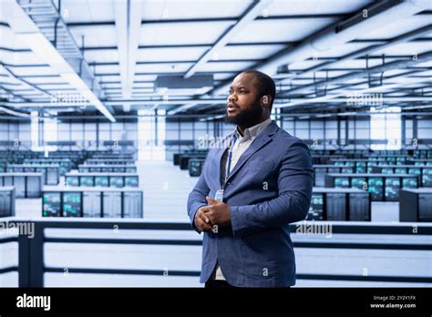 Engineer In Data Center Identifying And Solving Technical Errors Related To Data Center