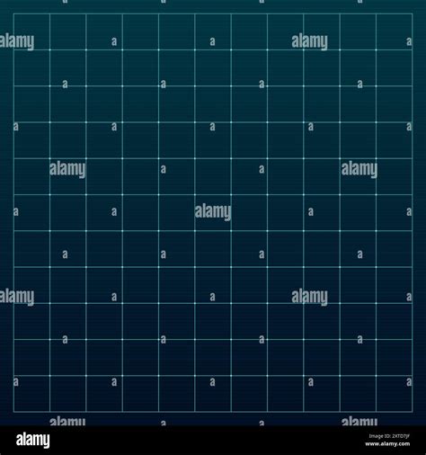 Hud Grid Game Panel Graph With Dots Lines Digital Screen Interface