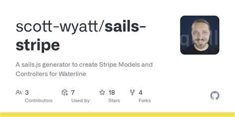 github scott wyatt sails stripe a sails js generator to create