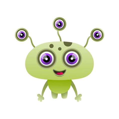 Illustration Vector Alien Design Kawaii 22032675 Vector Art At Vecteezy