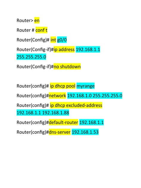 Dhcp Commands Pdf