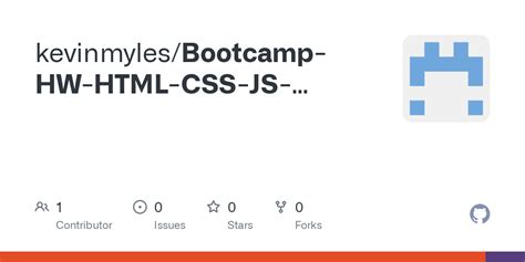 Github Kevinmylesbootcamp Hw Html Css Js Bootstrap