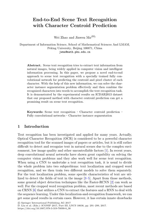 pdf end to end scene text recognition with character centroid prediction