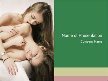Flirtatious Portrait Of Two Babe Girls PowerPoint Template Backgrounds Google Slides ID