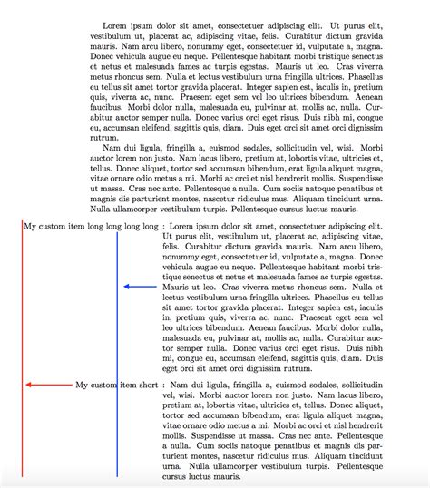 Horizontal Alignment Indent In Itemize Enumerate With Different Width For Body And For Item