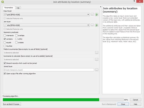 Join Attributes By Location Very Slow On Qgis 30 Geographic