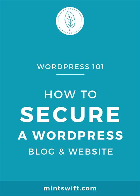 how to secure wordpress blog and website mintswift