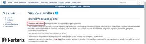 Postgresql Veritabanı Windows Kurulumu Resimli Anlatım