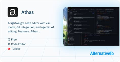 Athas Lightweight Code Editor With Vim Mode Git Lsp And Ai Assist