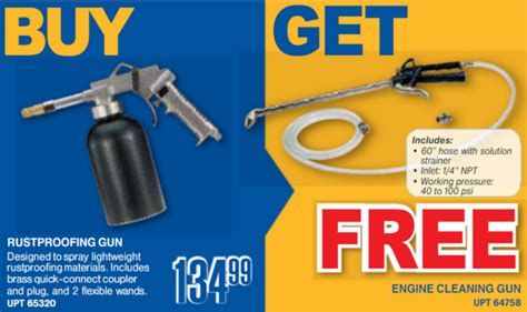 Buy A Rustproofing Gun And Get An Engine Cleaning Gun Free