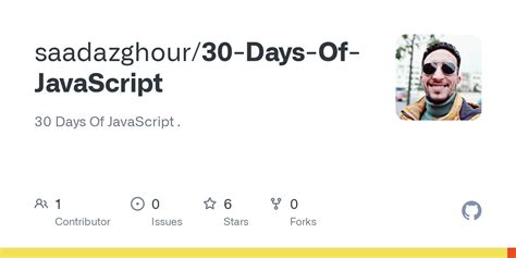 Github Saadazghour30 Days Of Javascript 30 Days Of Javascript