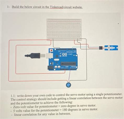 Solved Write Your Own Code To Control A Servo Motor Using A