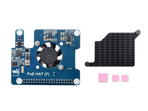 Waveshare Poe Hat F Rrf12 Compatible With Raspberry Pi 5 High Power Onboard Cooling Fan