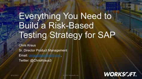 Everything You Need To Build A Risk Based Testing Strategy For Sap
