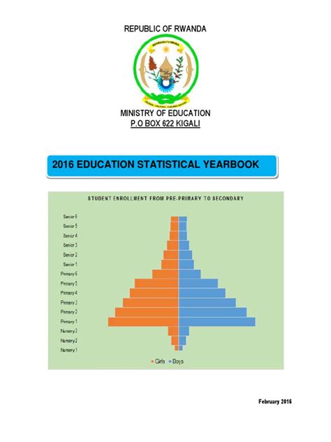 07 Rwanda Education Statistical Year2016 Pdf Schools Literacy