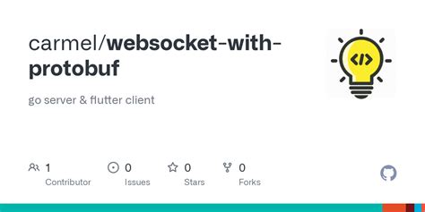 GitHub Carmel Websocket With Protobuf Go Server Flutter Client