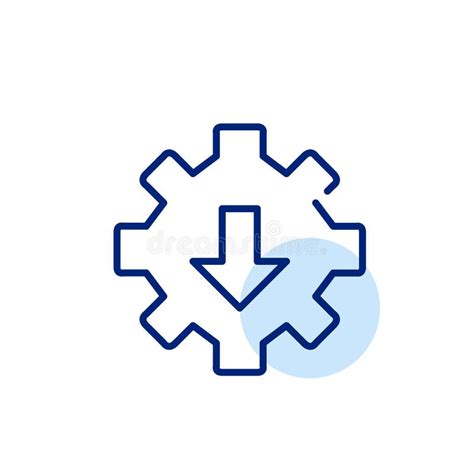 Cogwheel And Download Arrow Transmission Or Extraction Of Technical Data Or Resources Pixel