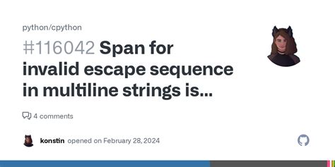 Span For Invalid Escape Sequence In Multiline Strings Is Wrong · Issue