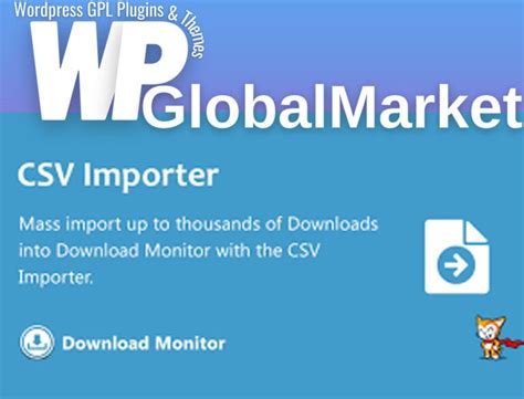 Download Monitor Csv Importer Wordpress Gpl Plugin And Theme Market