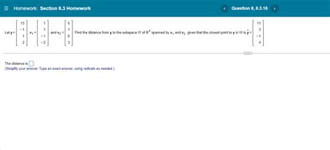 Solved Homework Section 6 3 Homework Question 8 6 3 16