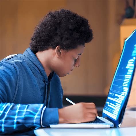 A Computer Science Student Busy Writing Codes For Programming