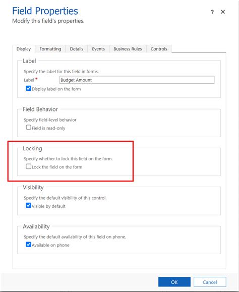 Locking Fields On The Form By Adding Dependencies In Dynamics CRM D Demystified