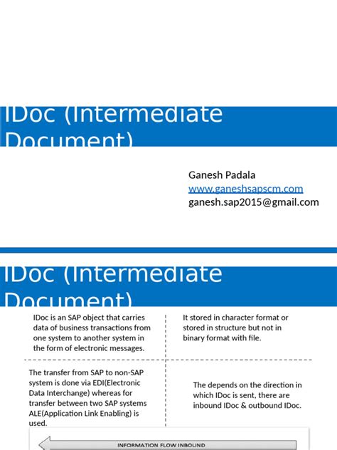 Sap Idoc Overview And Outbound Idoc Pdf