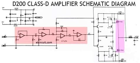 Class D Amplifier Circuit Diagram