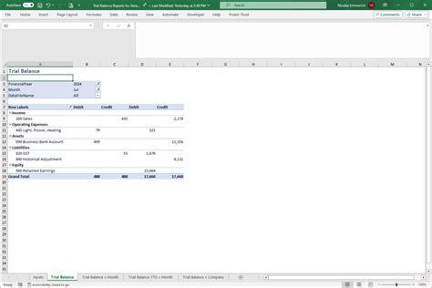 Trial Balance Excel Reports For Xero OdataLink