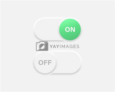 neumorphism switch on and off icons on and off slide toggle buttons