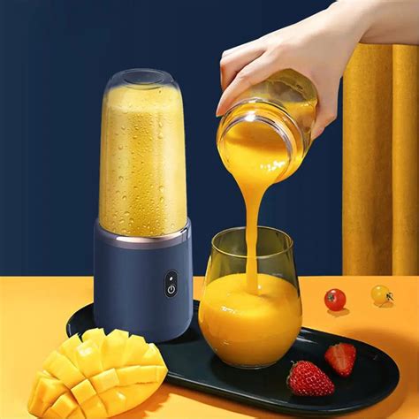 신상 휴대용 전기 과즙 믹서기 400ml 레몬 오렌지 과일 압착기 다기능 믹서 스무디 가전 제품 티몬