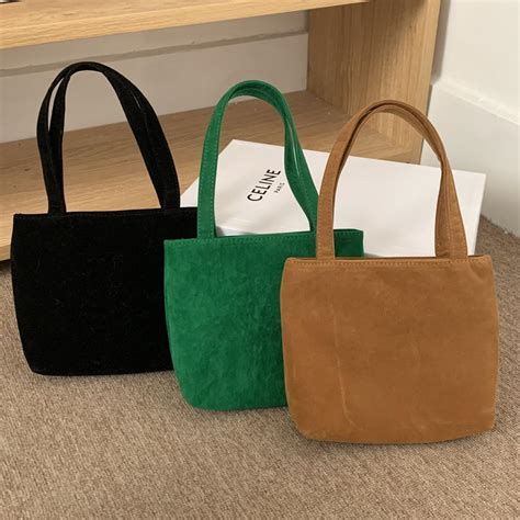 홈앤다올 무스탕 토트백 사각토트백