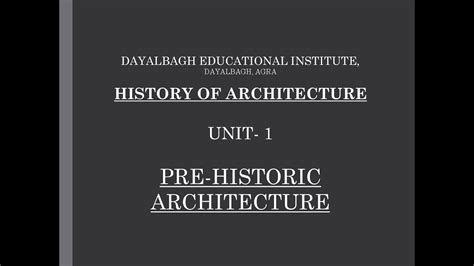 Unit 1 Lecture 01 Youtube