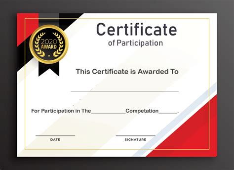 Free Sample Format Of Certificate Of Participation Template With Free Sample Format Of Certificate Of Participation Template With