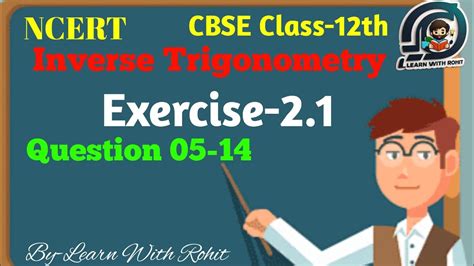 Class 12 Exercise 2 1 Que 06 14 Exercise 2 1 Que 6 14 Class 12 Learnwithrohit Youtube