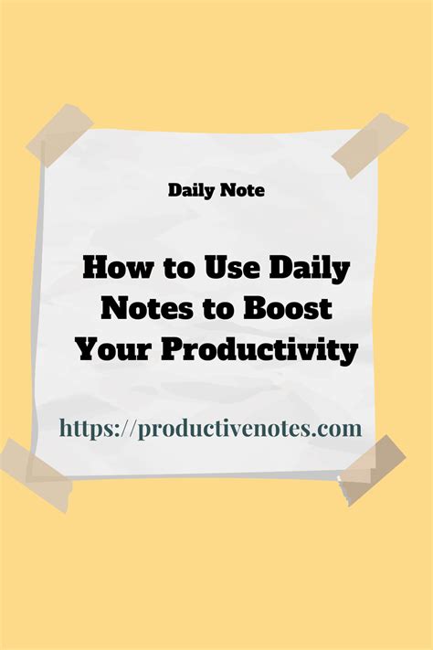 How To Use Daily Notes To Boost Your Productivity