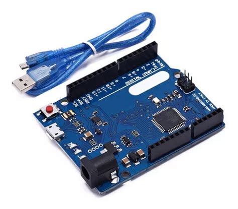 Placa Leonardo Atmega32u4 Compatível Com Arduino Cabo Usb Parcelamento Sem Juros