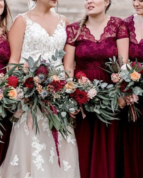 Burgundy Bridesmaid Dresses Ideas For Your Big Day