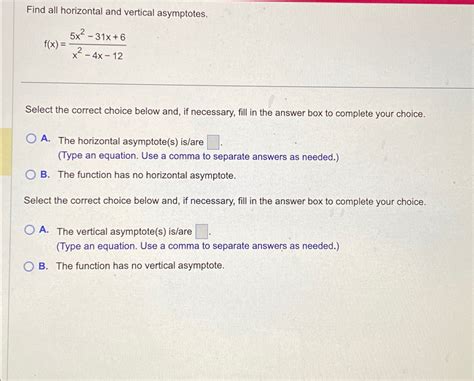 Solved Find All Horizontal And Vertical