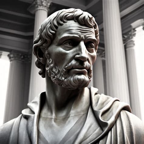 Seneca Close Up Of A Classical Wise Greek Philosopher Statue In A