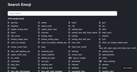 Vue3 Emoji Search Codesandbox