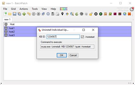 Remotely Uninstalling Windows Updates