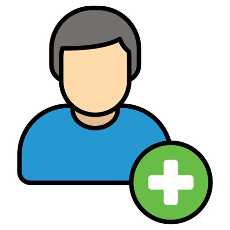 Add User Generic Color Lineal Color Icon