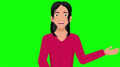 Talking Girl Cartoon