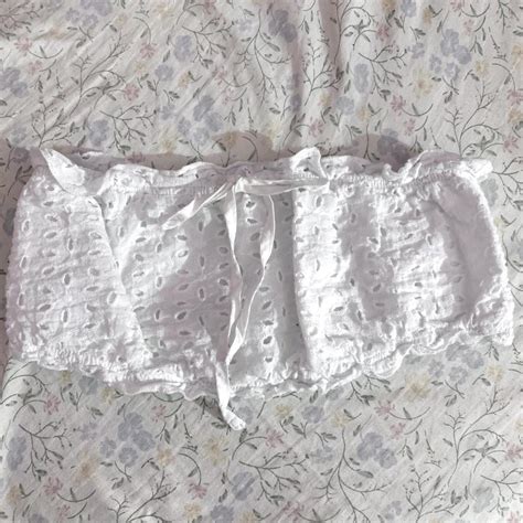 Cutest White Eyelet Bandeau Top