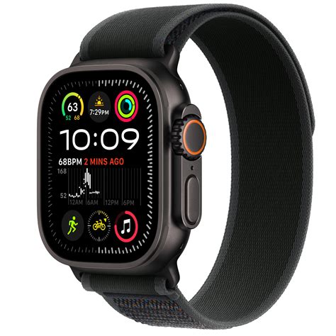 购买 apple watch ultra 2 gps 蜂窝网络 ；49 毫米黑色钛金属表壳；黑色野径回环式表带 m l 教育