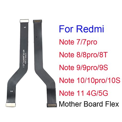 Main Board Motherboard Mainboard Mother Board Flex Charging Connector Replacement For Redmi Note